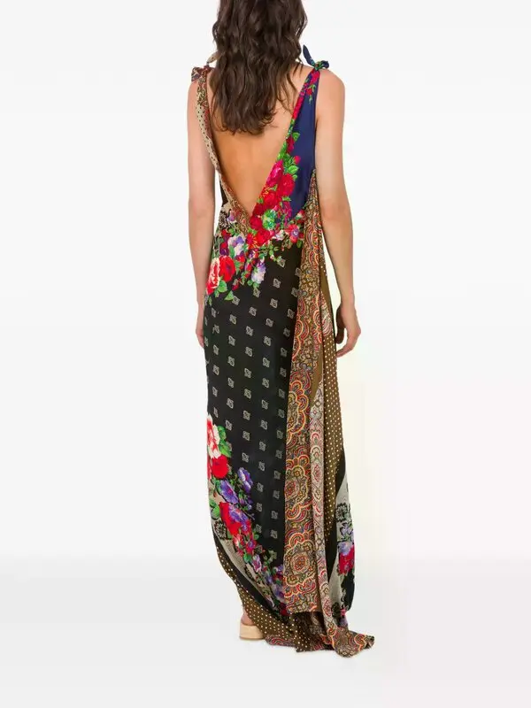 Moschino Floral-print V-neck Dress