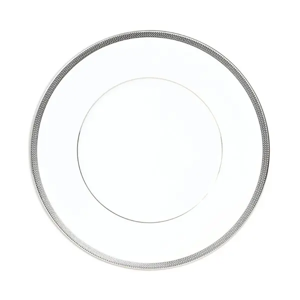 Bernardaud Maille Platinum Rim Soup Bowl - Platinum White