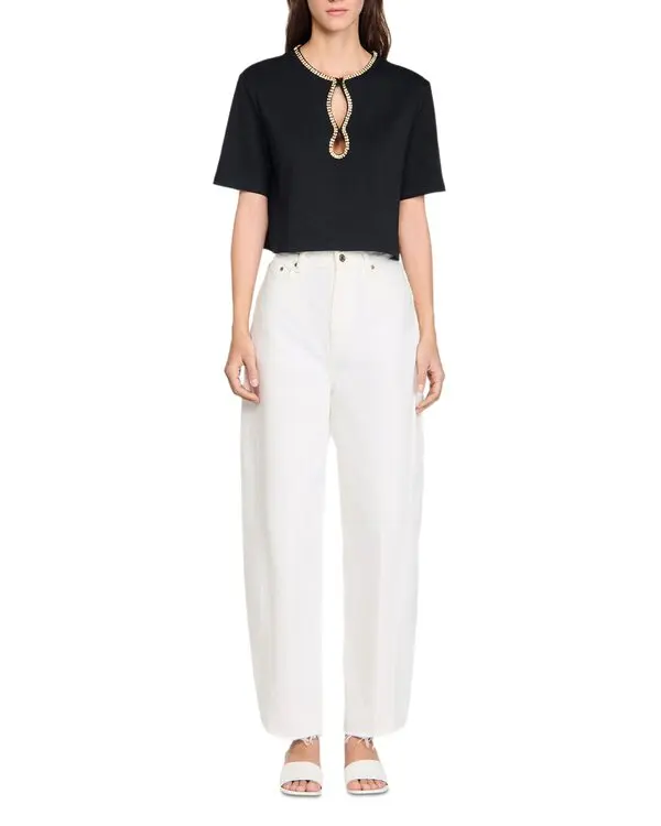 Sandro Cropped Tee
