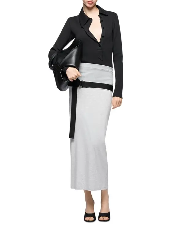 Attico Long Sleeve Top - Black