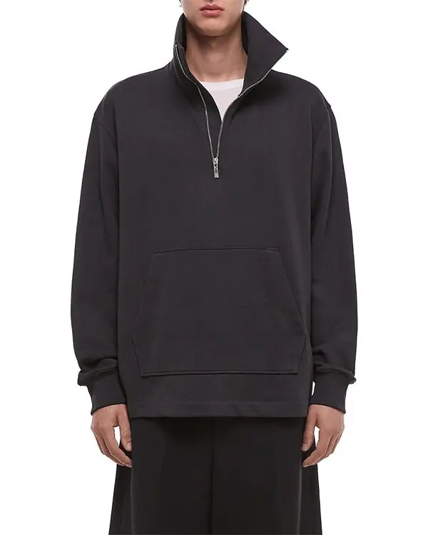 Helmut Lang Quarter Zip Sweatshirt - Vintage Black