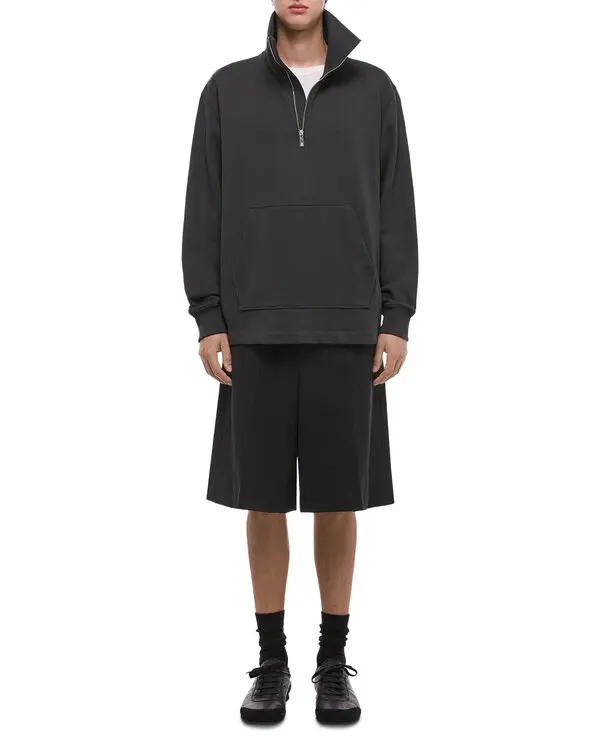 Helmut Lang Quarter Zip Sweatshirt - Vintage Black
