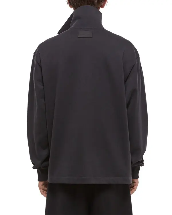 Helmut Lang Quarter Zip Sweatshirt - Vintage Black