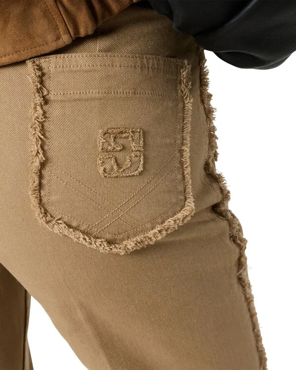 Gerard Darel Anna Fray Trim Flared Pants
