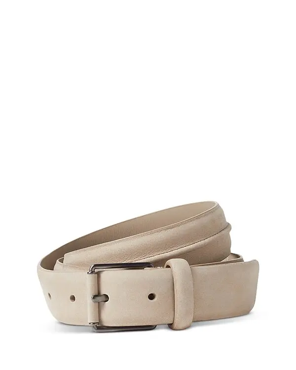 Zegna Nubuck Belt - Light Taupe