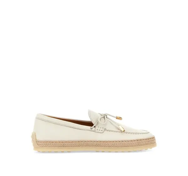 TOD'S Leather Espadrille Loafer