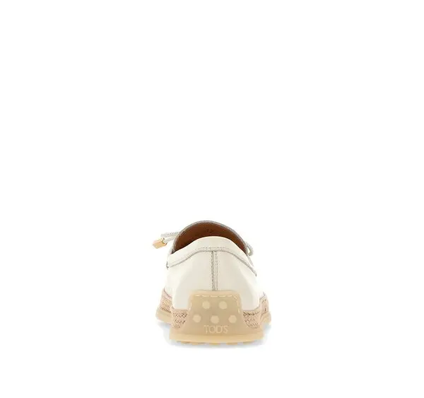 TOD'S Leather Espadrille Loafers