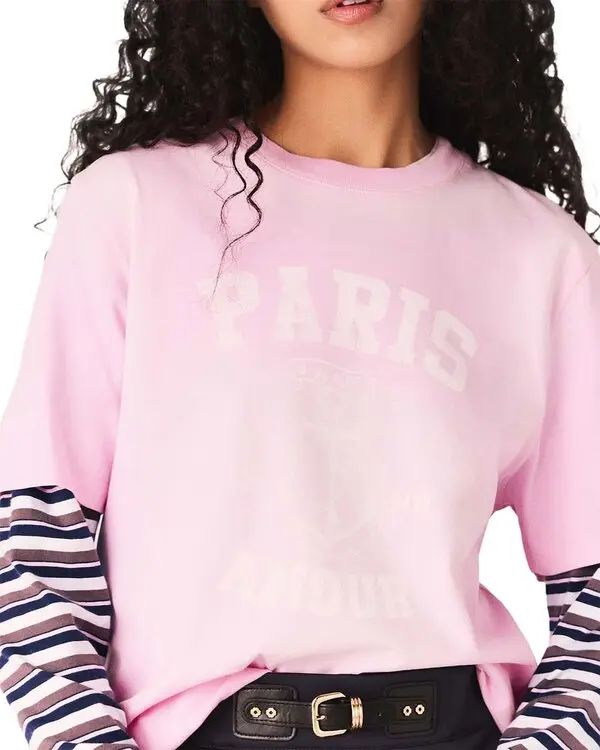 Maje Nautical Print T-shirt