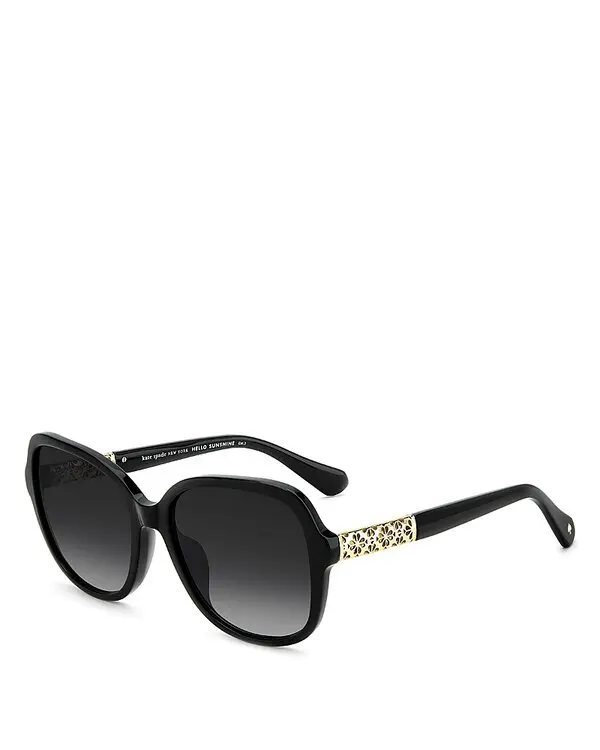 Kate Spade New York Eliza Round Sunglasses - Black
