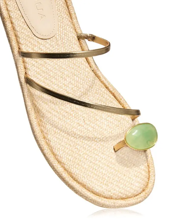 Aqua Jenni Sandals - Gold