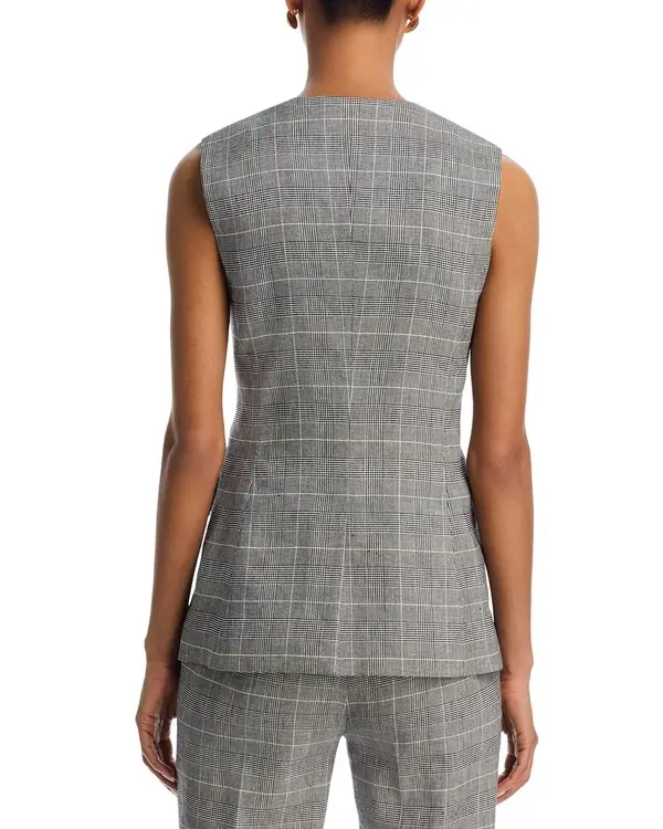 Veronica Beard Lois Waistcoat - Black Multi