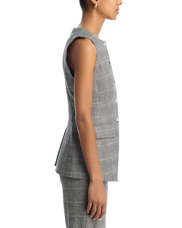 Veronica Beard Lois Waistcoat - Black Multi