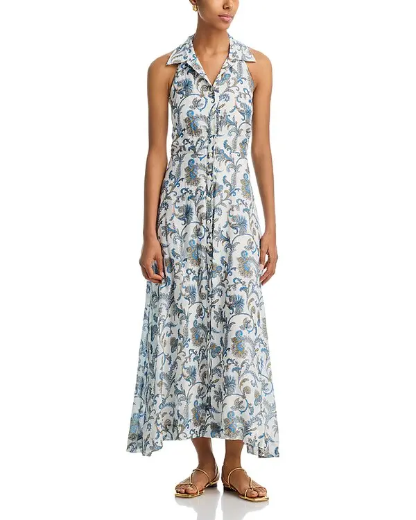 Veronica Beard Mackey Printed Maxi Dress - Dove Multi