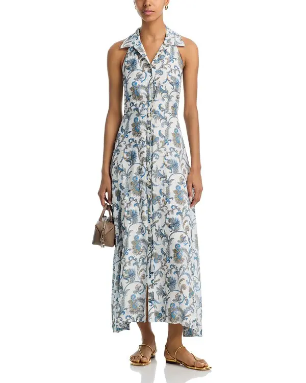 Veronica Beard Mackey Printed Maxi Dress - Dove Multi