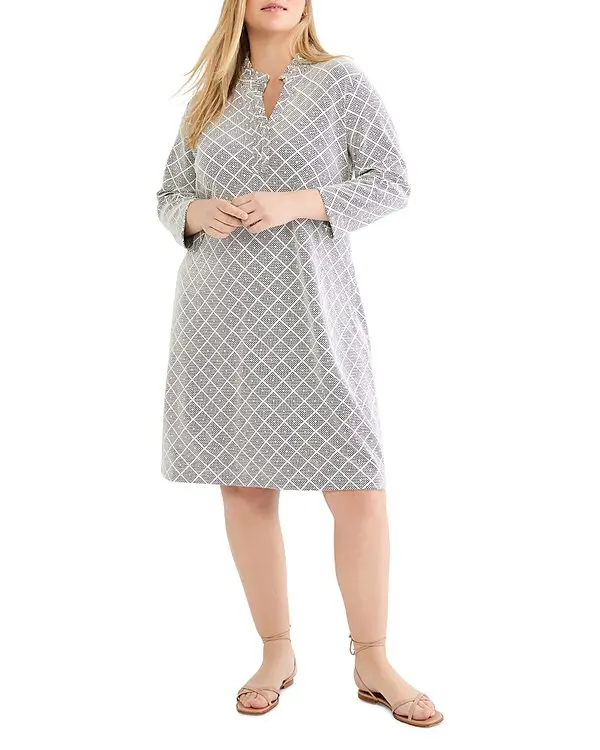 NIC+ZOE Diamond Etching Shift Dress