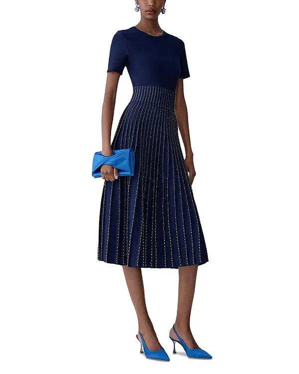 Carolina Herrera Bead Embroidered Dress - Midnight