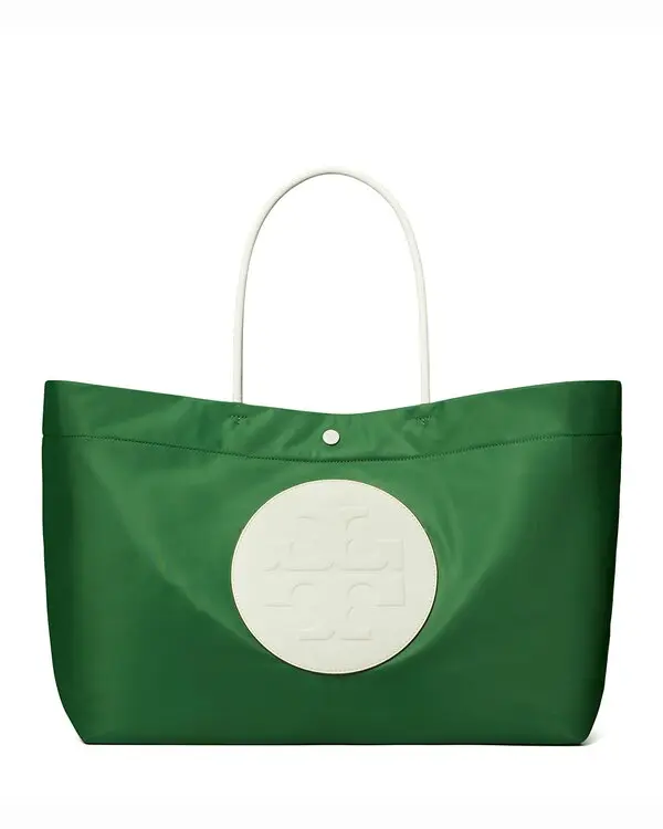 Tory Burch Ella Twist Reversible Tote - Basil