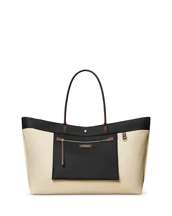 Tory Burch Ella Twist Reversible Tote - Black