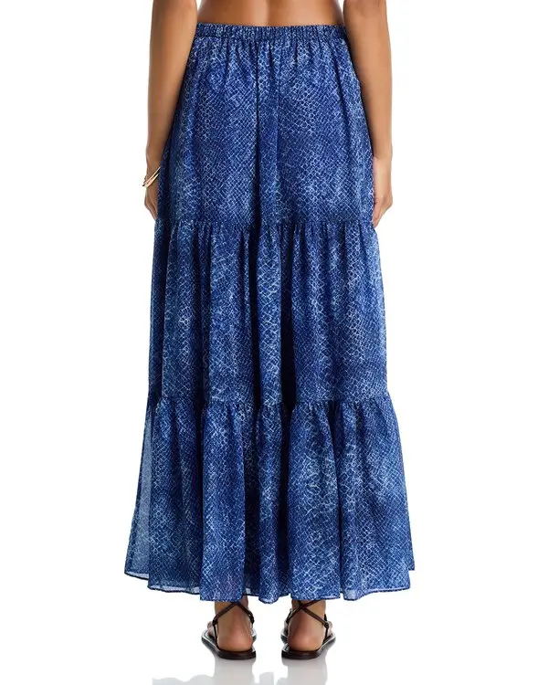 Kobi Halperin Nicole Tiered Maxi Skirt - Tide Multi
