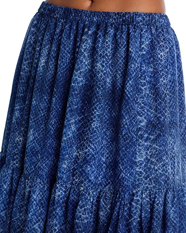 Kobi Halperin Nicole Tiered Maxi Skirt - Tide Multi