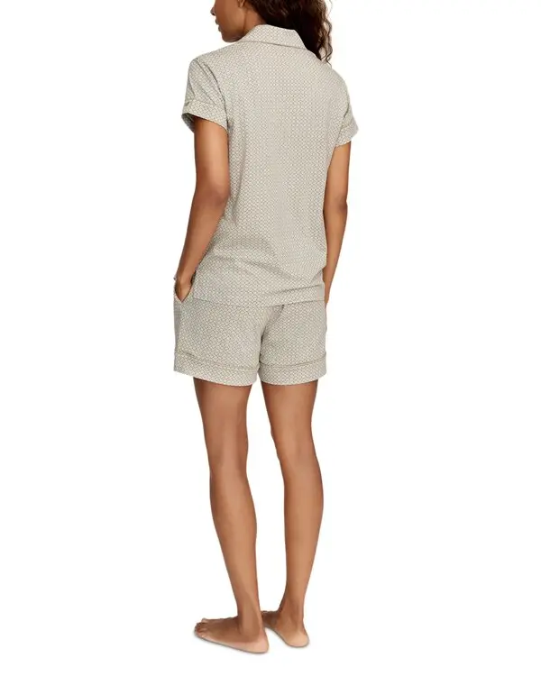 PETITE PLUME Pima Cotton Short Pajama Set - Green