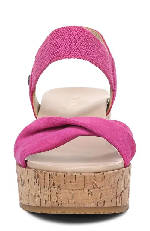 Vionic Espadrille Platform Slide Sandal - Rose Violet