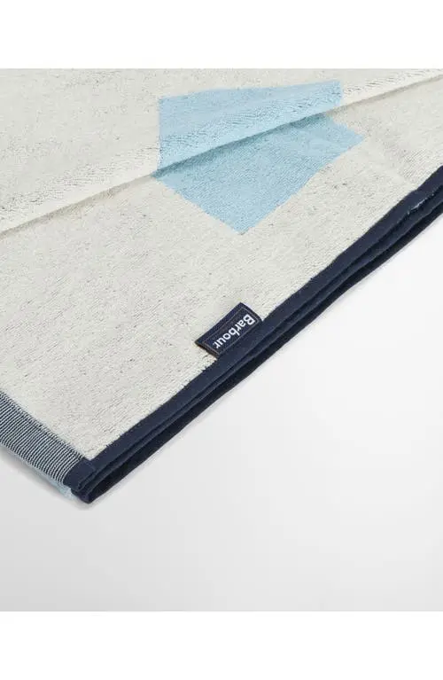 Barbour Archive Beach Towel - Surf Blue Logo