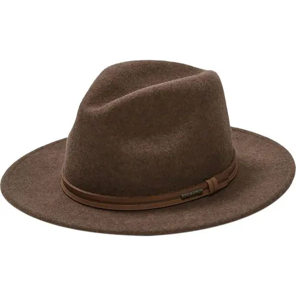 Stetson Explorer Fedora Hat - Brown Mix