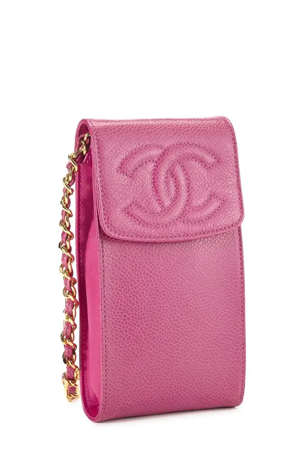 Chanel Caviar Phone Holder