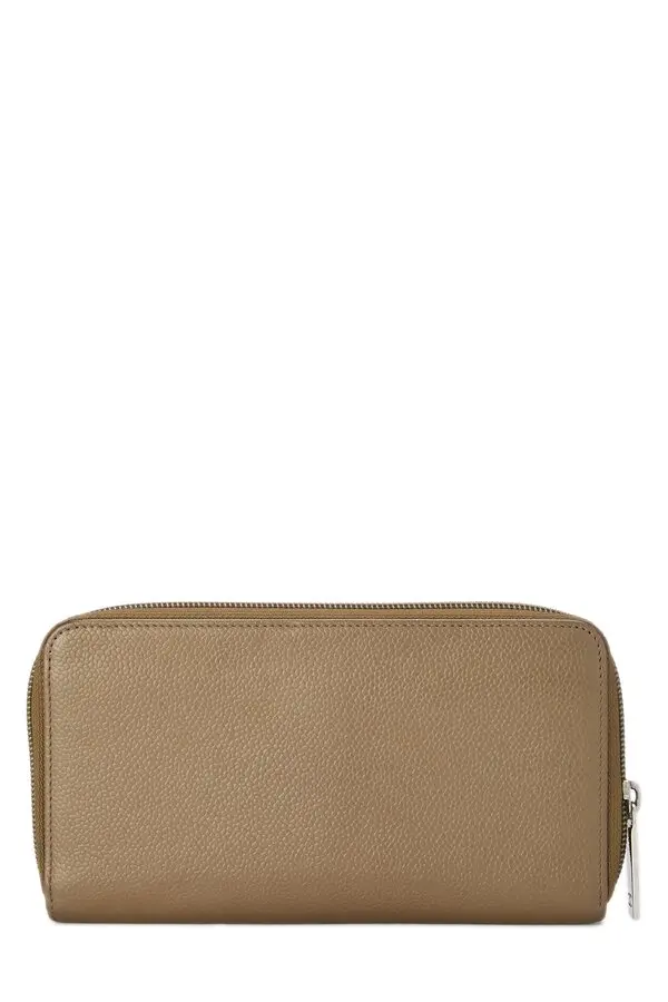 Chanel Caviar 'cc' Zip Around Wallet - Brown