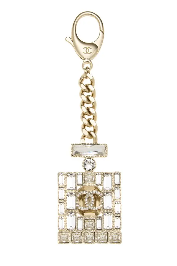 Chanel Crystal 'cc' Perfume Bottle Bag Charm