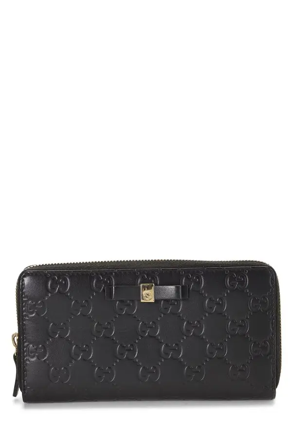 Gucci Ssima Bow Wallet - Black