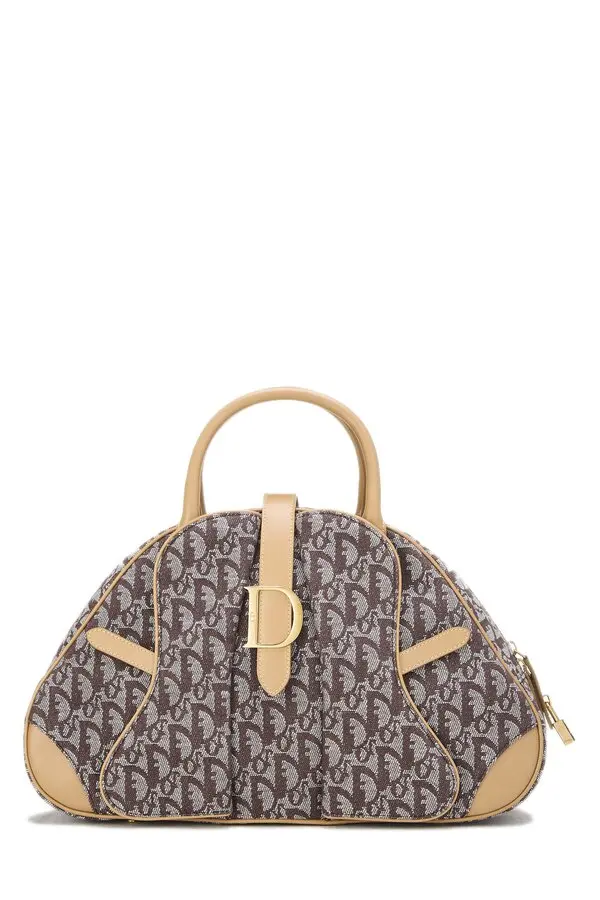 Dior Trotter Canvas Saddle Bowler - Beige