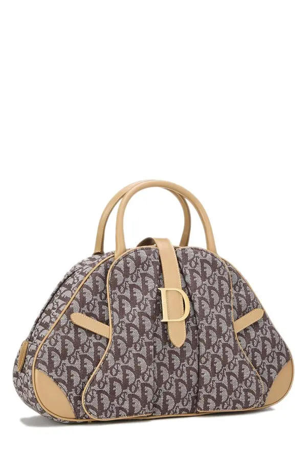 Dior Trotter Canvas Saddle Bowler - Beige