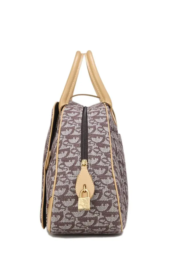 Dior Trotter Canvas Saddle Bowler - Beige