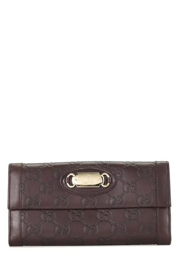 Gucci Ssima Wallet - Brown
