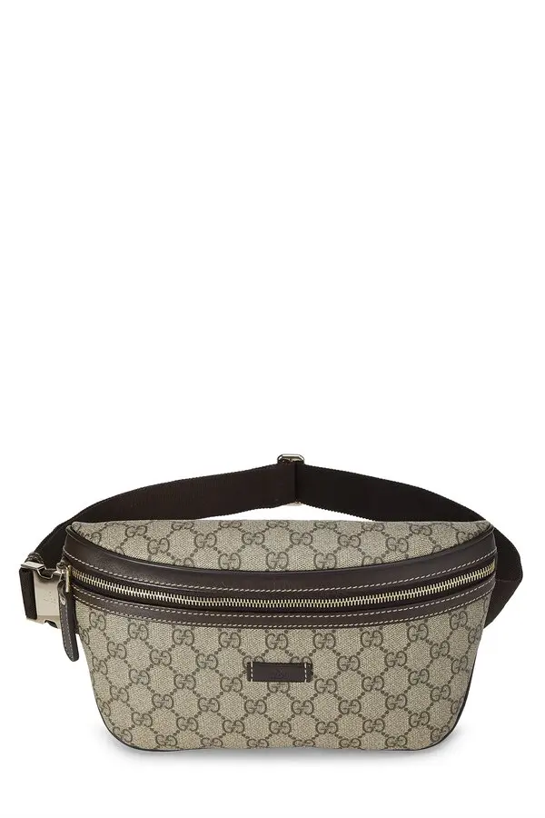 Gucci Original Gg Supreme Waist Pouch - Beige