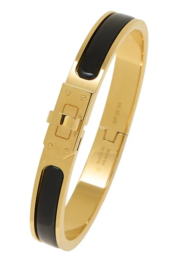 Hermès Clic Clac Kelly Bangle - Black