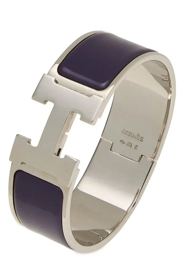 Hermès Clic Clac H Bracelet - Purple