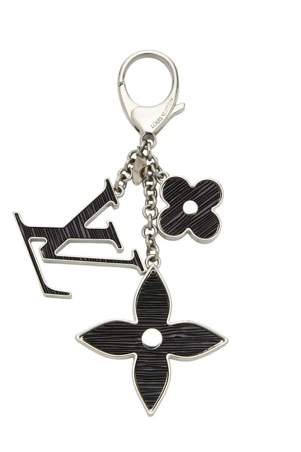 LOUIS VUITTON Fleur D'epi Bag Charm - Black