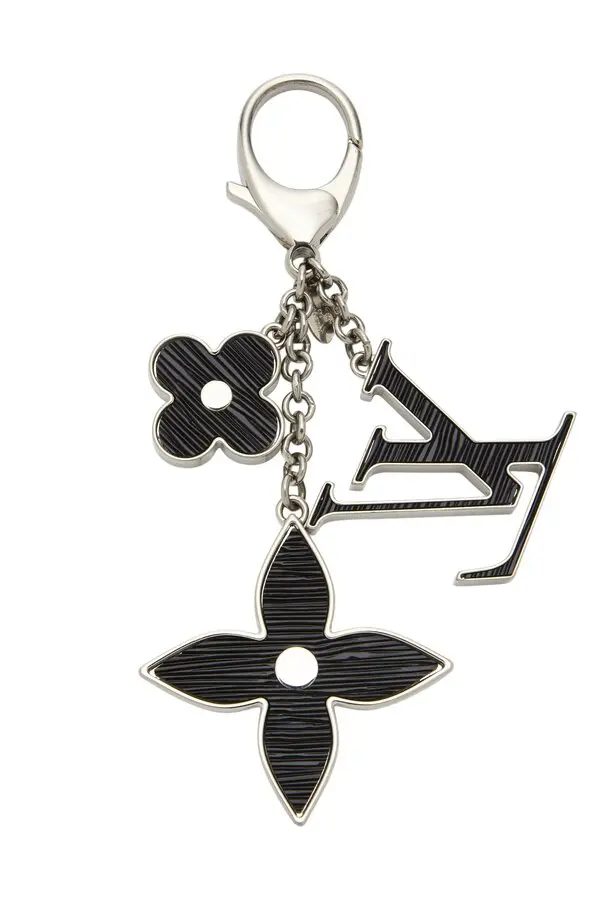 LOUIS VUITTON Fleur D'epi Bag Charm - Black