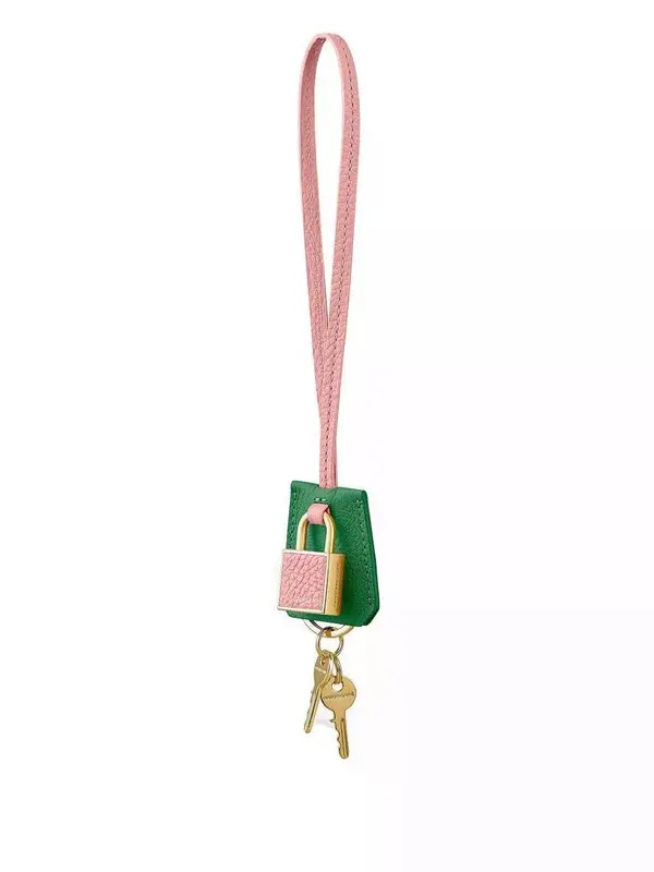 MAISON DE SABRE Padlock Leather Charm - Green