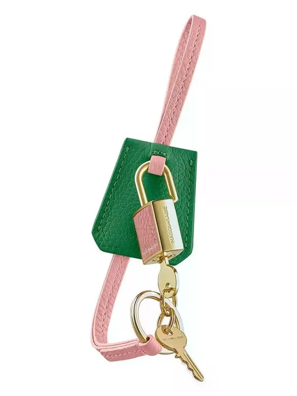 MAISON DE SABRE Padlock Leather Charm - Green