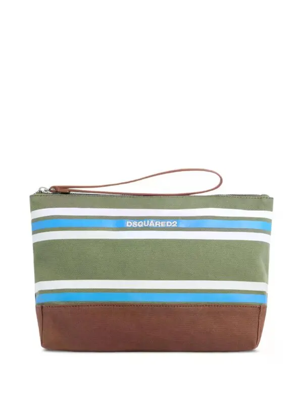 Dsquared2 Striped Makeup Bag