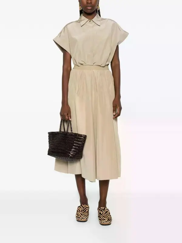 FORTE_FORTE Pleated Midi Skirt