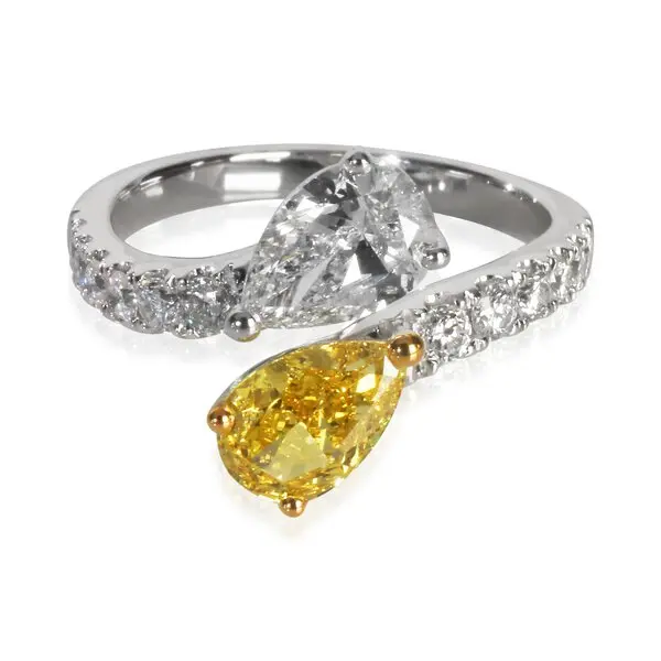 MYGEMMA 2.5 Ctw Lab-grown Diamond Ring - White_gold/yellow_gold