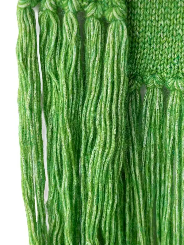 Essentiel Antwerp Fringed Knitted Scarf