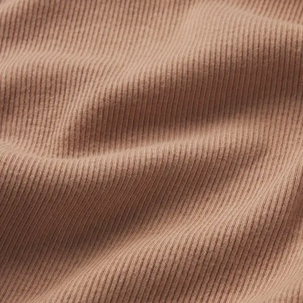 SKIMS Henley Long Sleeve T Shirt | Medium Neutral | | Cotton Rib