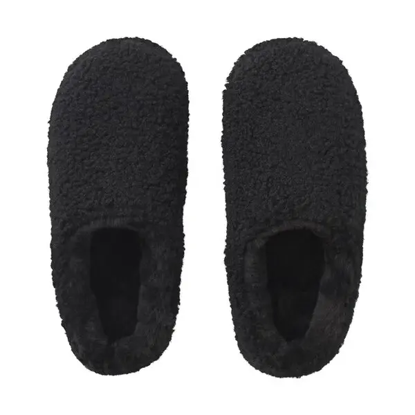 SKIMS Sherpa Slipper | Black | | Accessories - Onyx