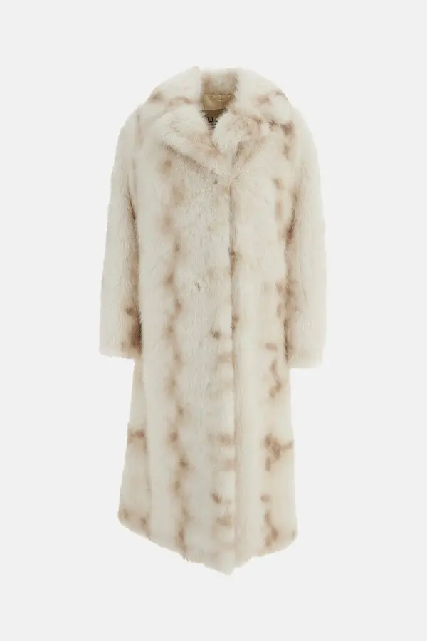 Herno Cappotto In Eco-pelliccia Effetto Lince